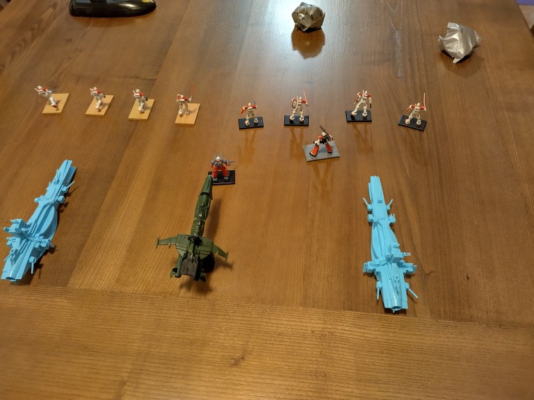 Stellar Warship Playtest Photos – Magellan Class Battleship – MechaStellar