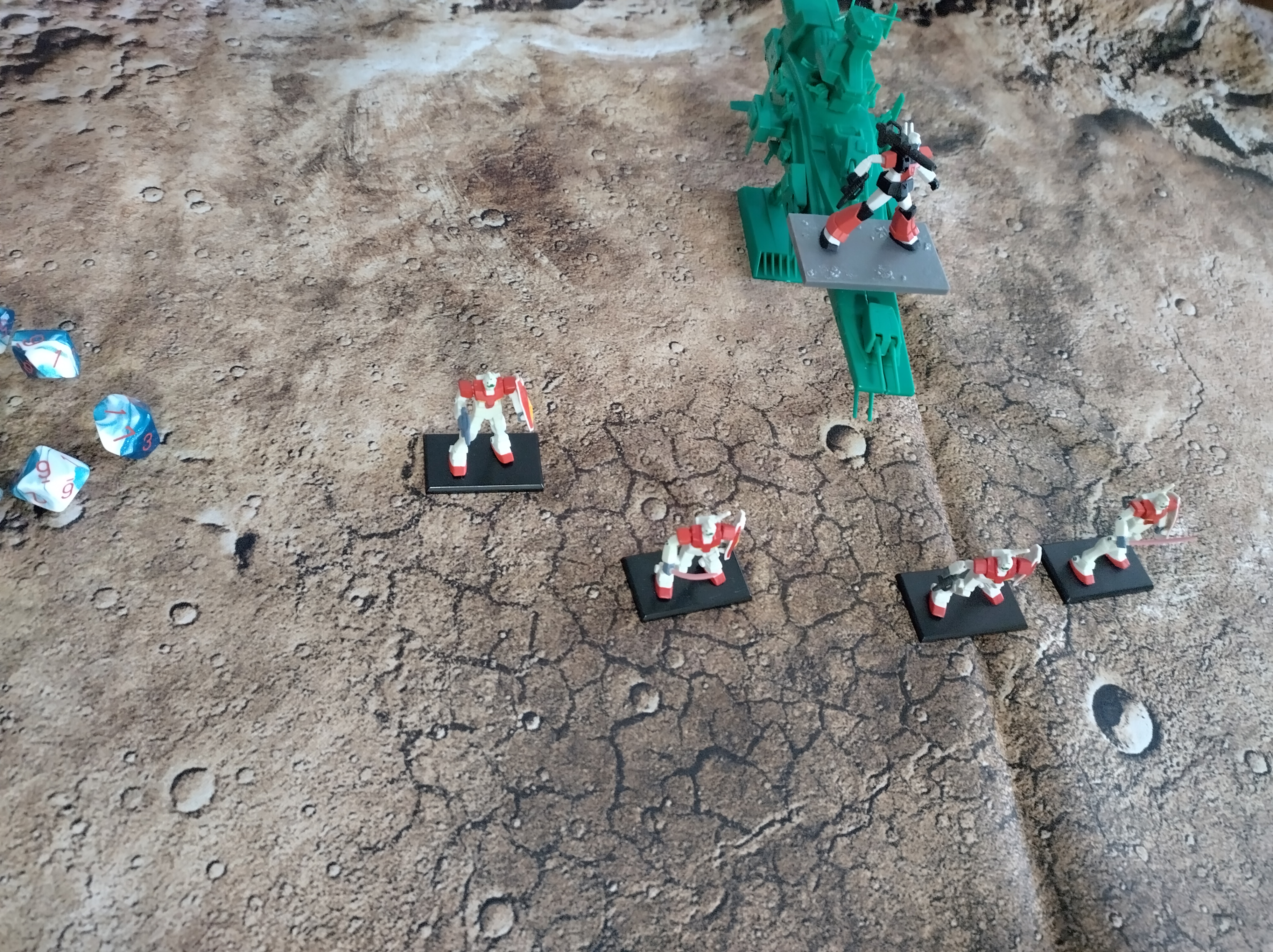 MechaStellar Playtest Photos – Magellan Class Battleship #1 – MechaStellar